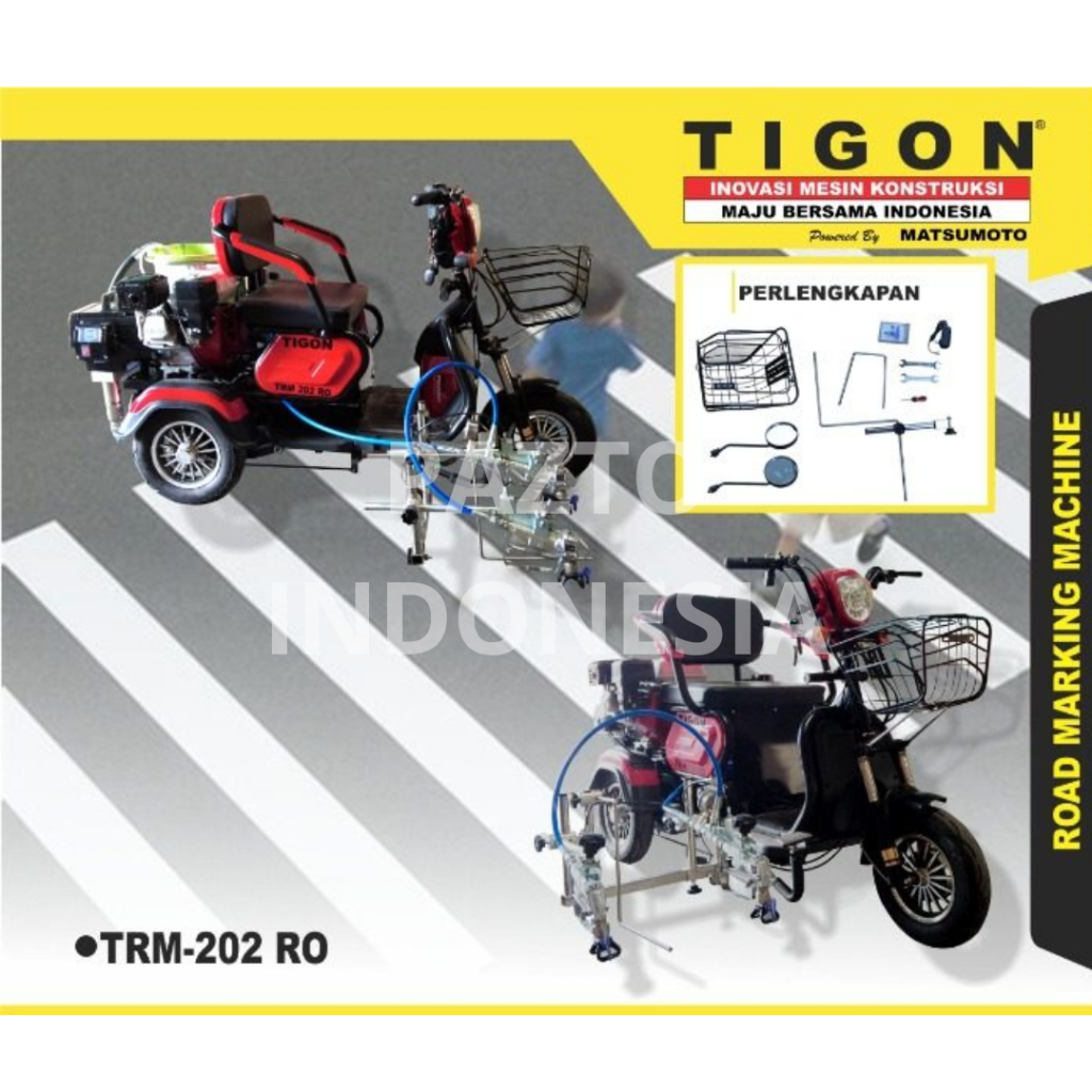 Jual Mesin Cat Marka Jalan TIGON TRM 202 RO Otomatis Road Marking ...
