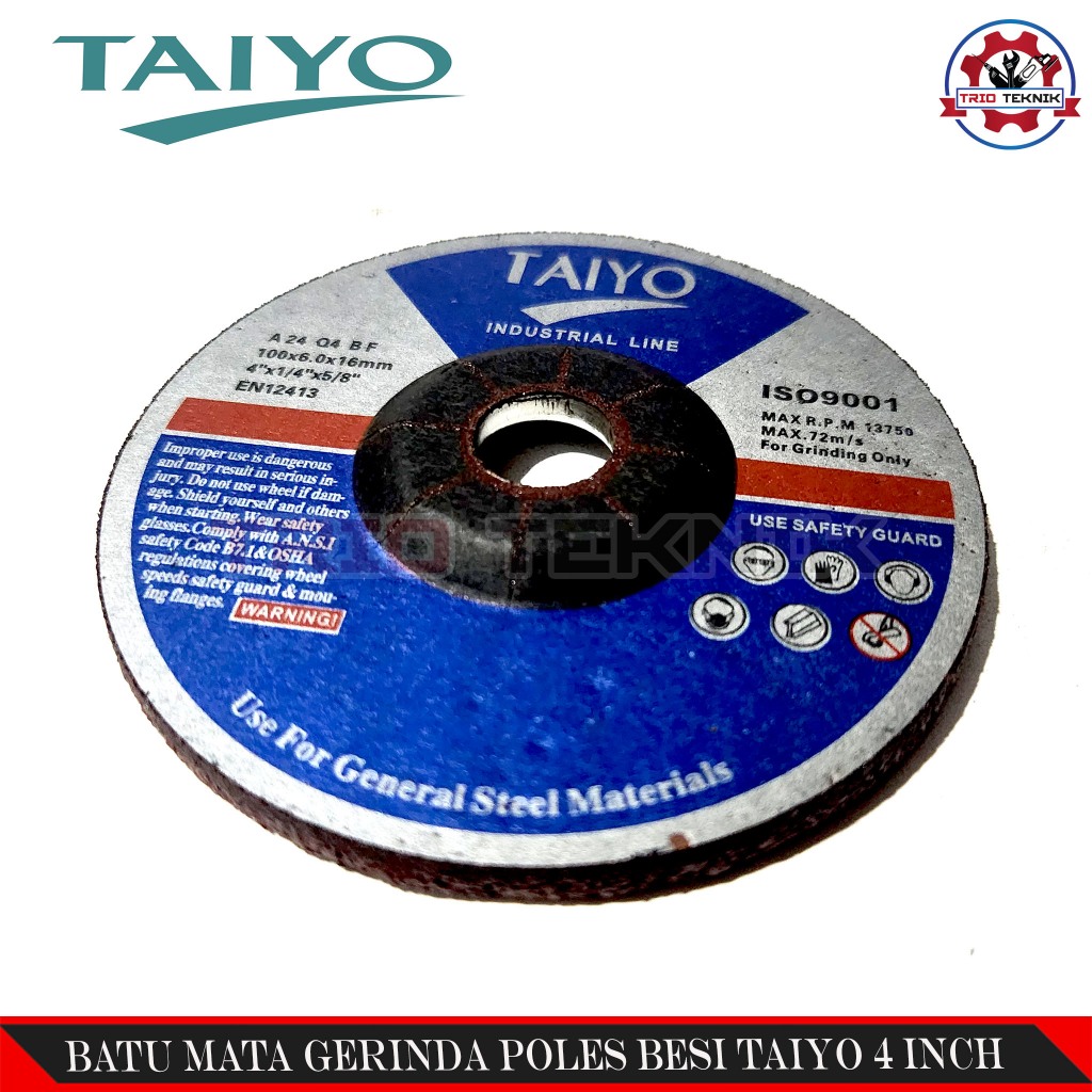 Jual Batu Mata Gerinda Poles Besi Taiyo 4 Inch | Shopee Indonesia