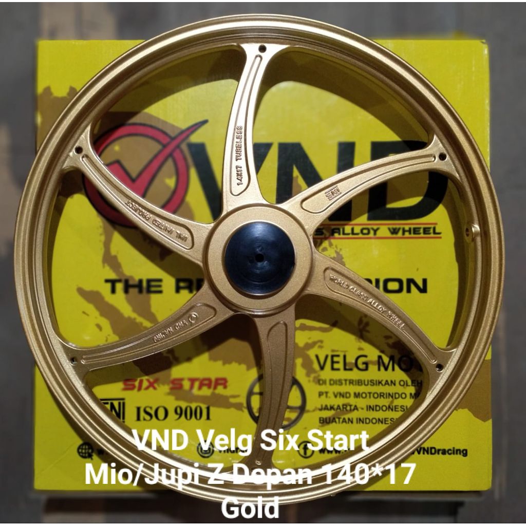 Jual VND Velg Racing Drag ringan enteng six star depan ukuran 140 ring ...