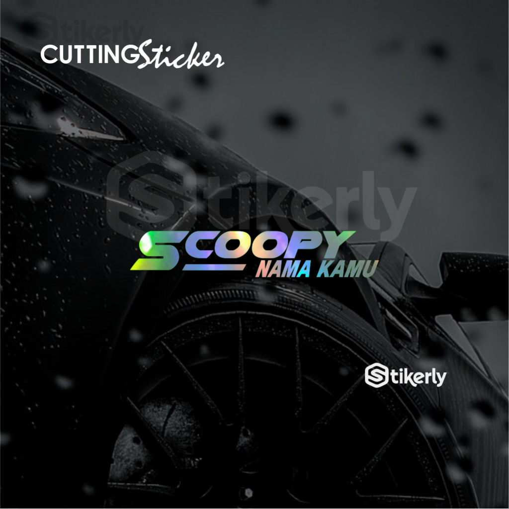Jual Stiker Custom Nama Honda Scoopy - Bisa Request Nama Sesuai ...