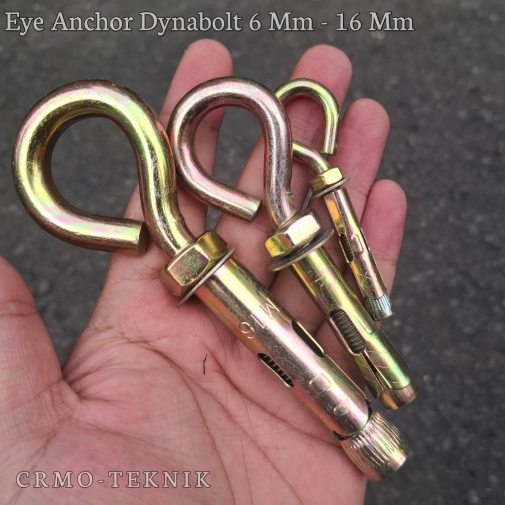 Jual Eye Anchor Dynabolt 6 8 10 12 16 Mm Ancor Dinabol / Gantungan ...