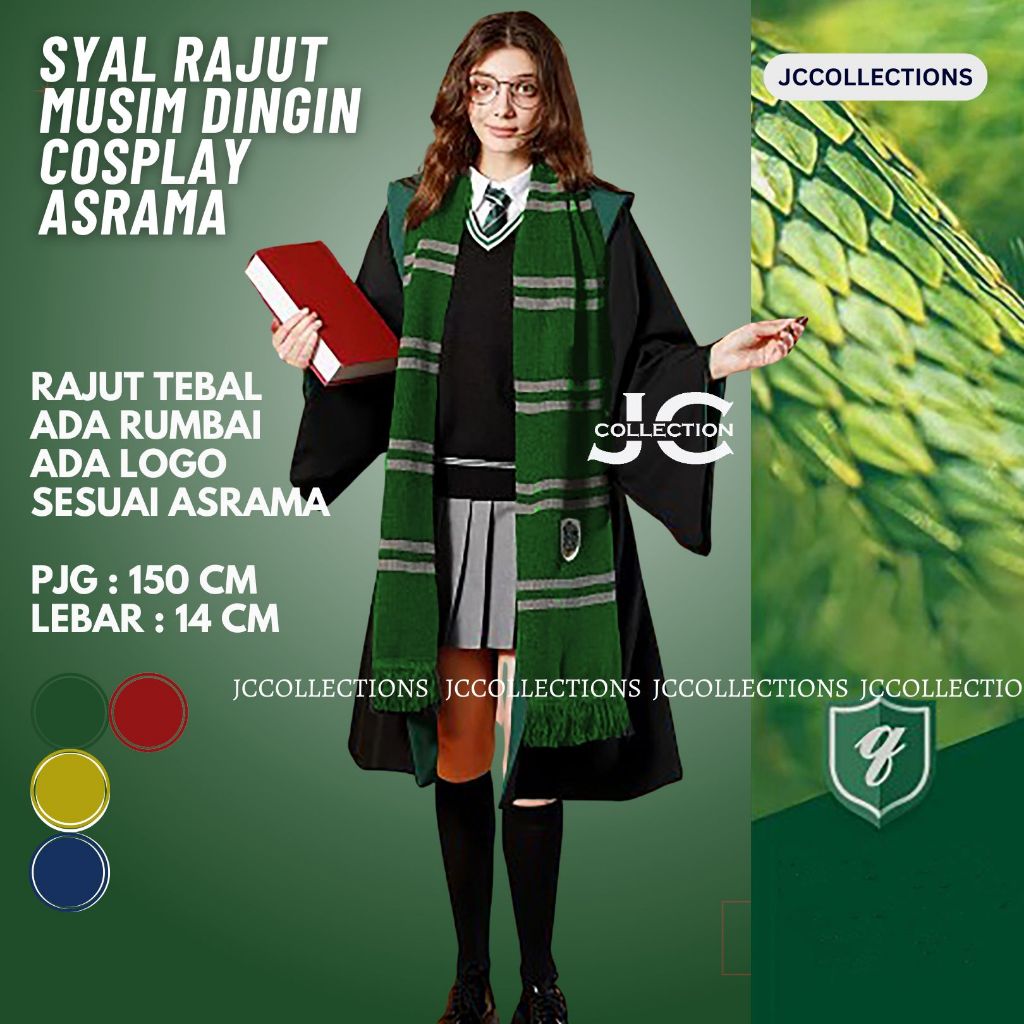 Jual Syal Rajut Hari_ P o t - t e r s / Syal Musim Dingin / Syal ...