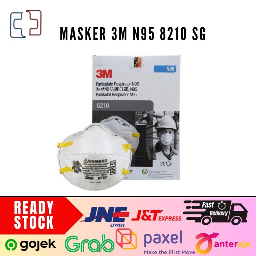 Jual Masker 3M N95 8210 SG isi 20 Pcs | Shopee Indonesia