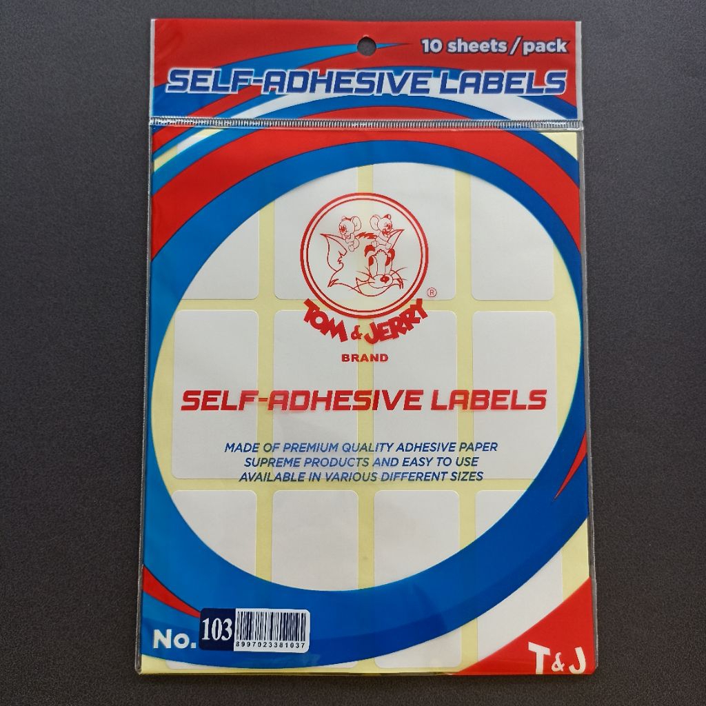 Jual Tom Jerry Label No.103 | Label Undangan Polos Ukuran 32X64 mm ...