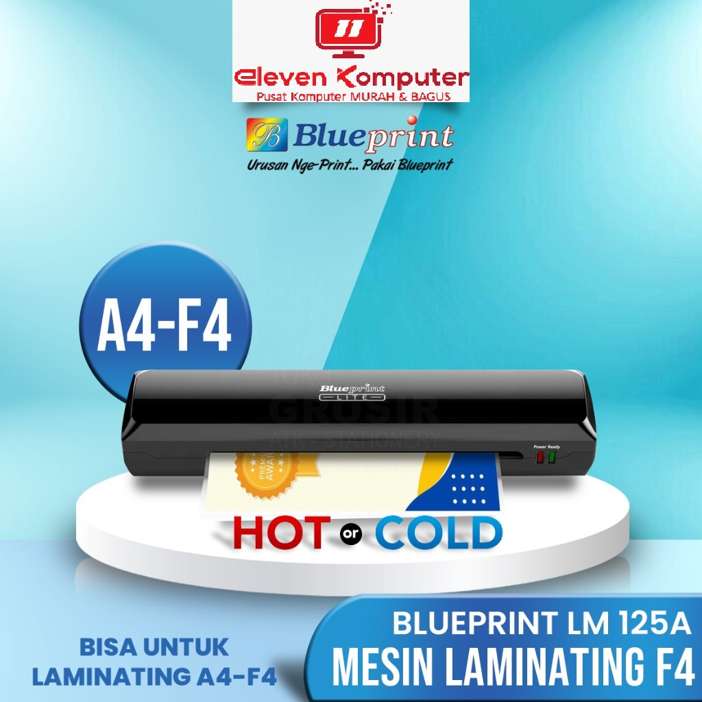 Jual Mesin Laminating BLUEPRINT LM125 HOT AND Cold Laminating Machine ...