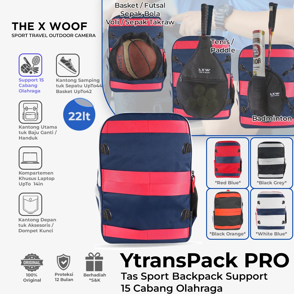 Jual The X Woof YtransPack1Pro Tas Ransel Travel Backpack Tas Basket ...