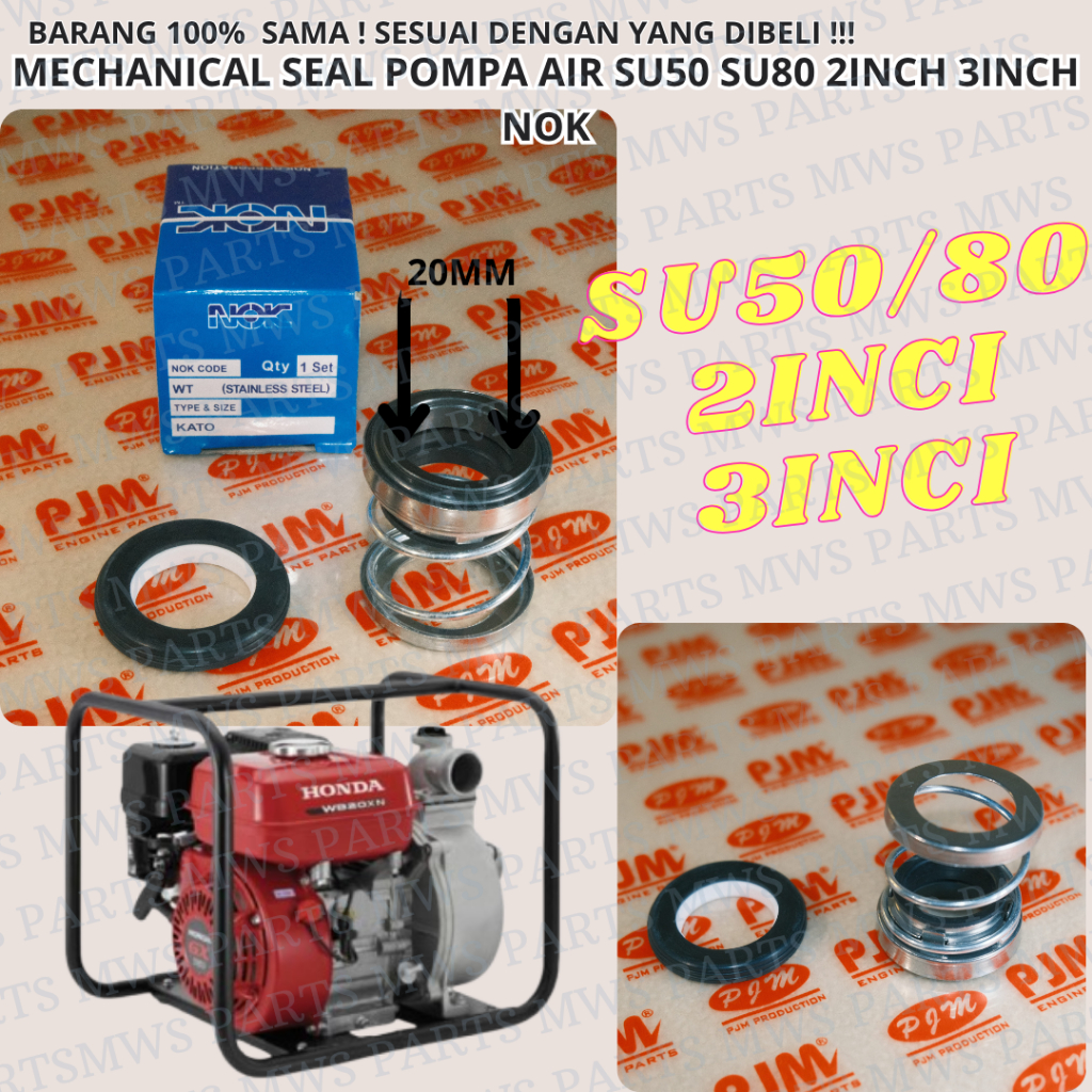 Jual MECHANICAL SEAL SU50 SU80 SEAL KOSHIN OIL SEAL OIL SIL SIL KOSIN ...