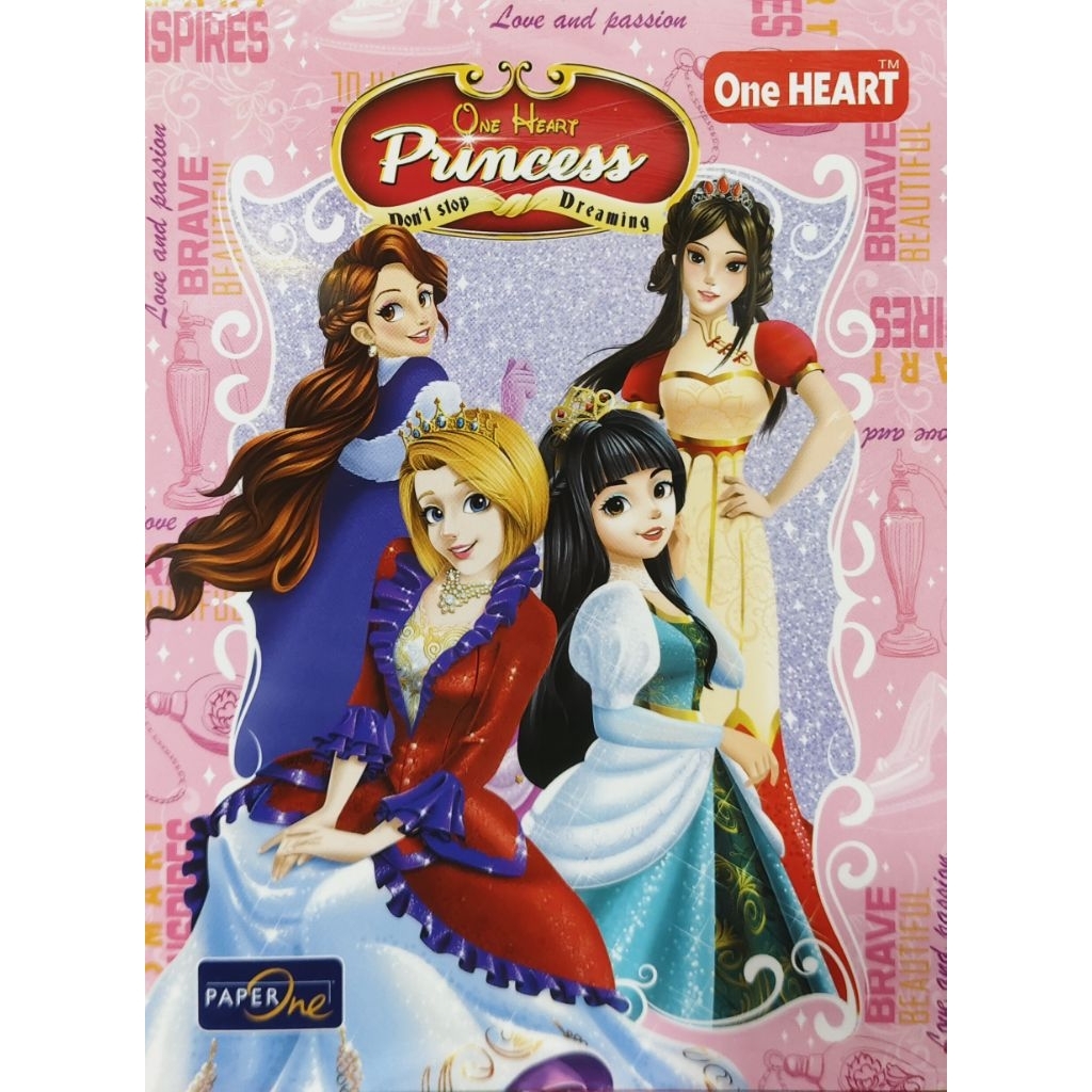 Jual BEAUTIFUL PRINCESS Buku Tulis ONE HEART isi 38 lembar seri ...