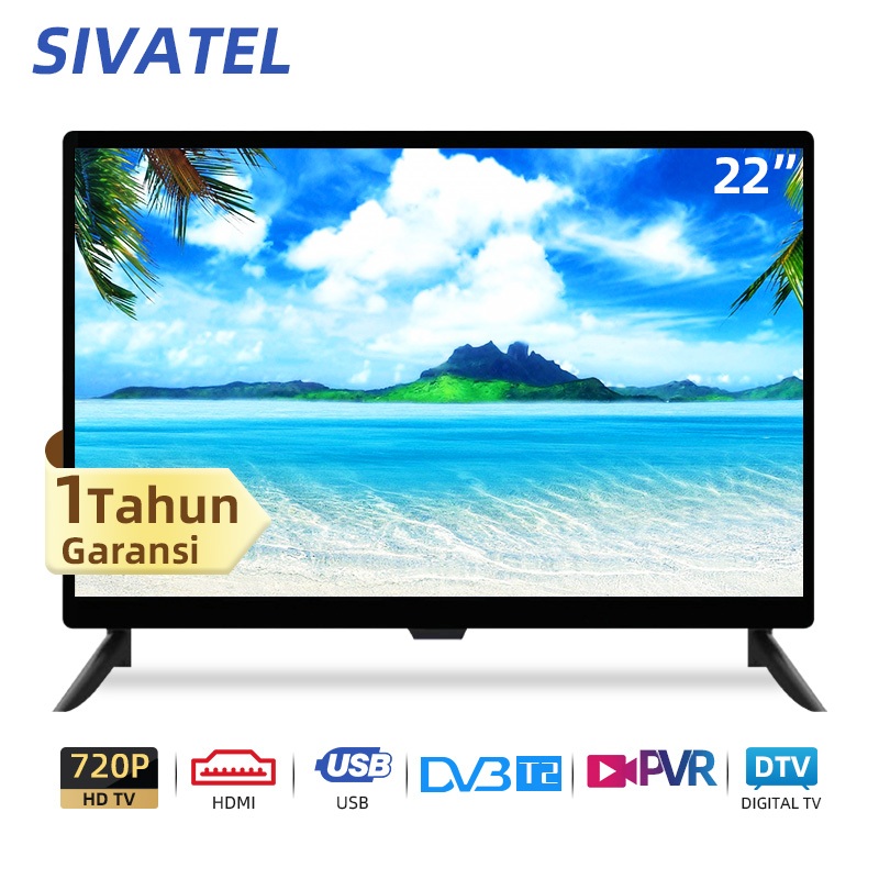 Jual Sivatel TV Digital 22 inch FHD TV LED Televisi Murah-Support USB ...