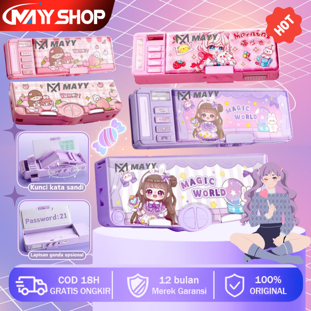 Jual Mayy Official IdTempat Pensil Multifungsi Motif Unicorn / Dinosaurus / Astronot Untuk Anak ...