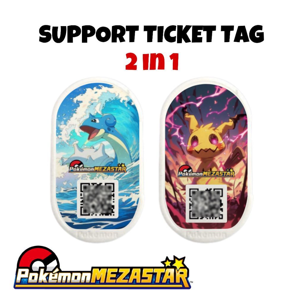 Jual Pokemon Mezastar Support Ticket Tag 2 in 1 Keldeo / Duraludon ...