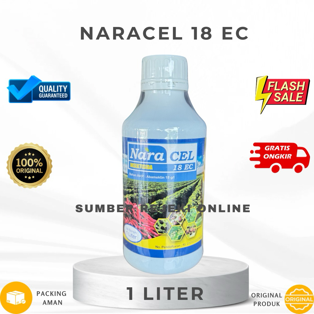 Jual Insektisida NARACEL 18 EC - 1 Liter ABAMECTIN Pembasmi Hama Trips ...