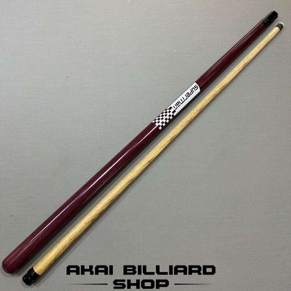 Jual Stik Billiard Break Superman Purple Heart Wood, Shaft Kayu Ashwood ...