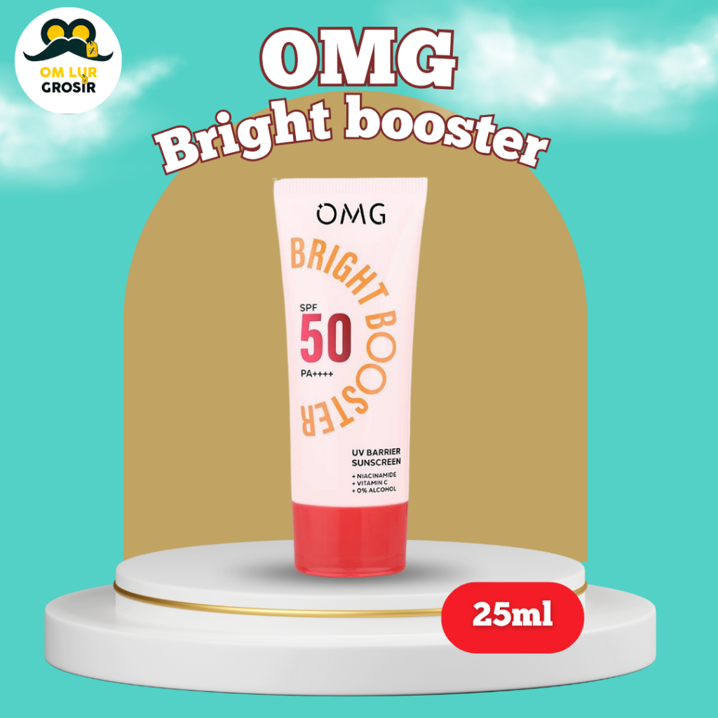 Jual OMG Oh My Glow Bright Booster UV Barrier Sunscreen SPF 50 PA++++ 25ml | Shopee Indonesia