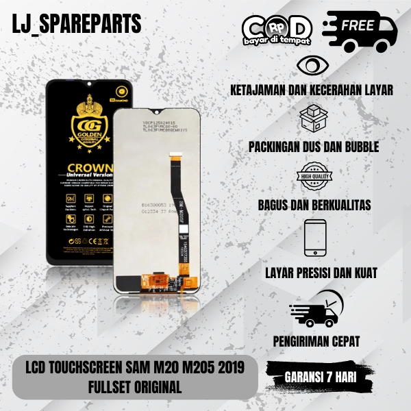 Jual 【ORIGINAL 100%】 Lcd Touchscreen Sam M20 M205 2019 Fullset Original ...