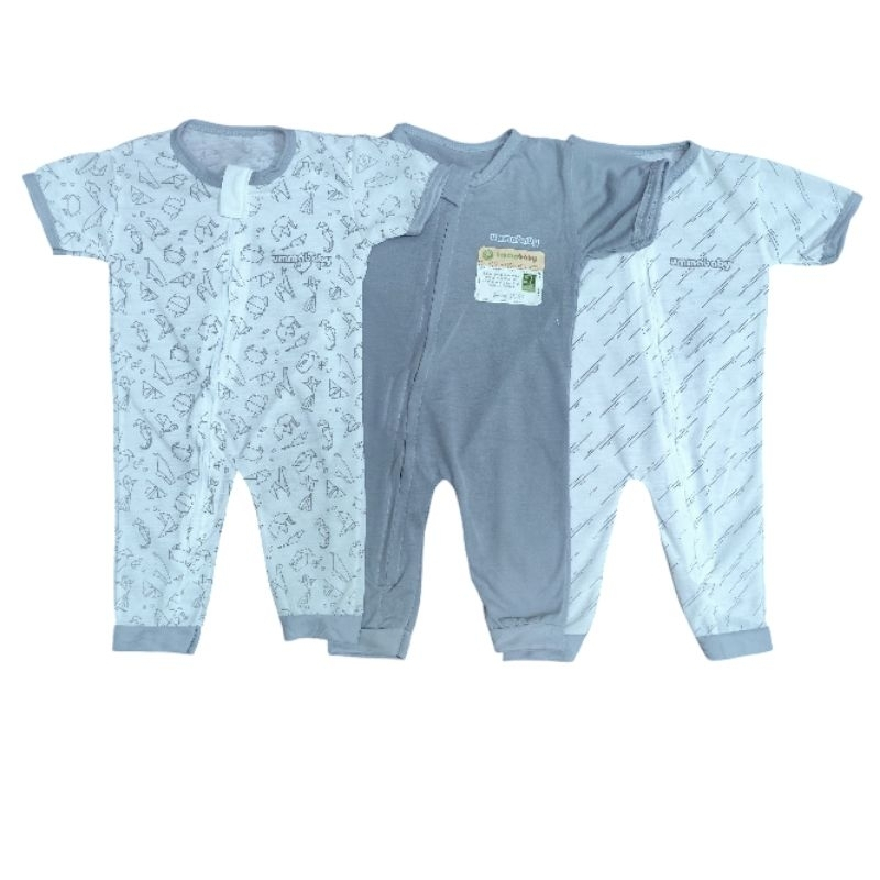 Jual ummababyshop 3 pcs Sleepsuit Bayi Baru Lahir Buka Kaki Romper Bayi ...