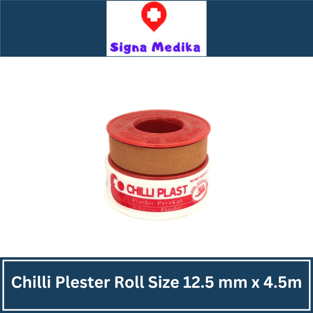 Jual Chilli Plast Rol Kain Size 1.25cm X 4.5m - Plester Kain | Shopee ...