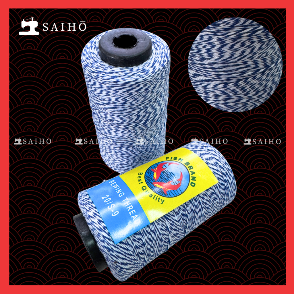 Jual (15 BIJI) Benang Goni Putih Biru untuk Mesin Jahit Karung | Berat ...