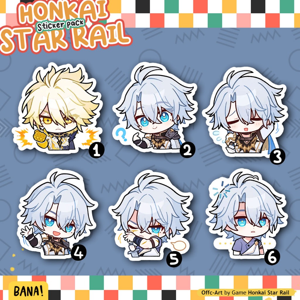 Jual Stiker PHAINON Honkai Star Rail Bijian Vinyl Waterproof Stiker ...