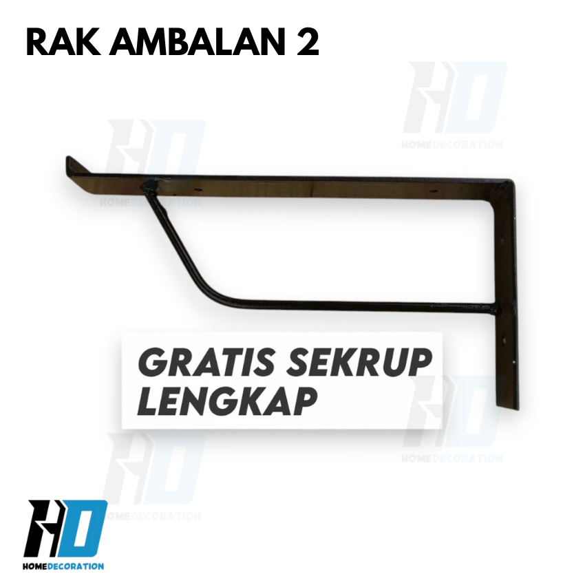 Jual Siku Papan Bracket Besi Ambalan Dinding Lebar Extra 20 CM Free ...