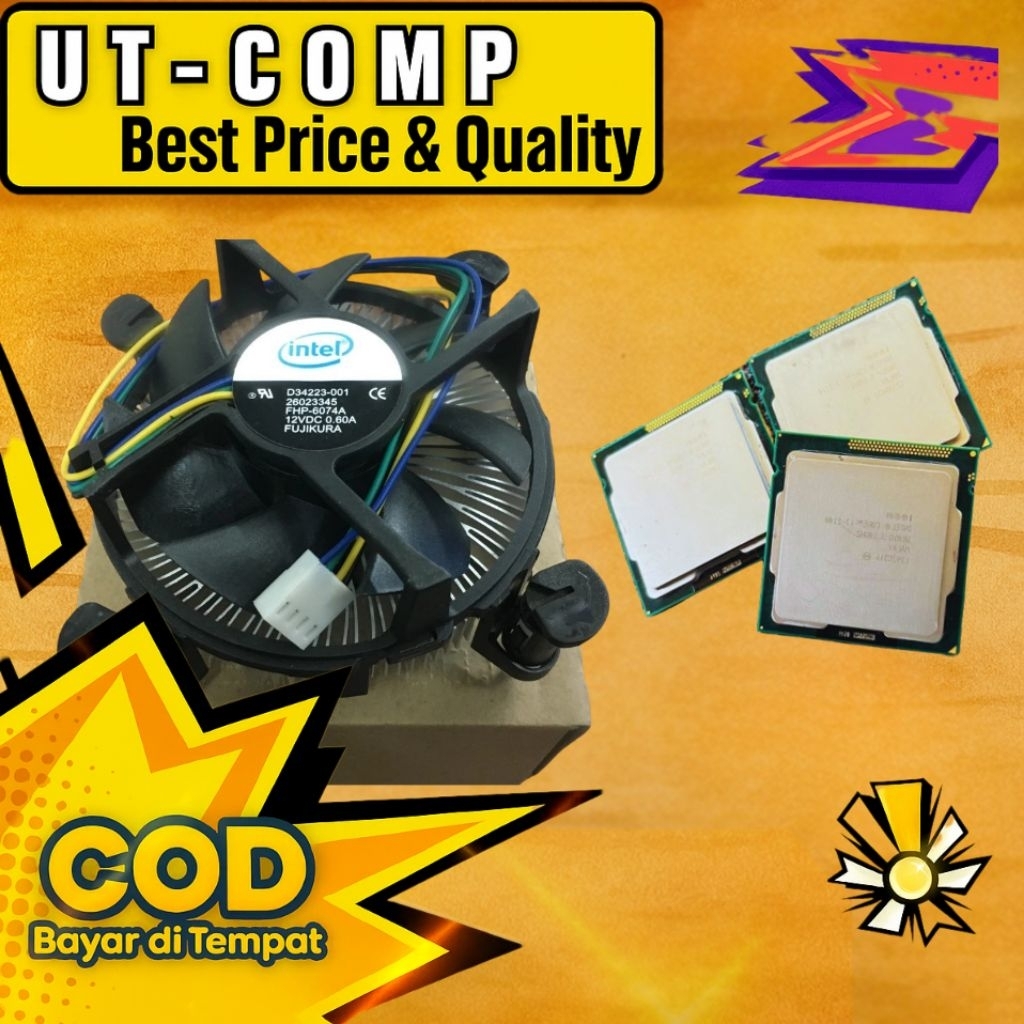 Jual Prosesor Intel Core i3 Gen 3 Gen 4 Second + Fan Normal Siap Pasang ...
