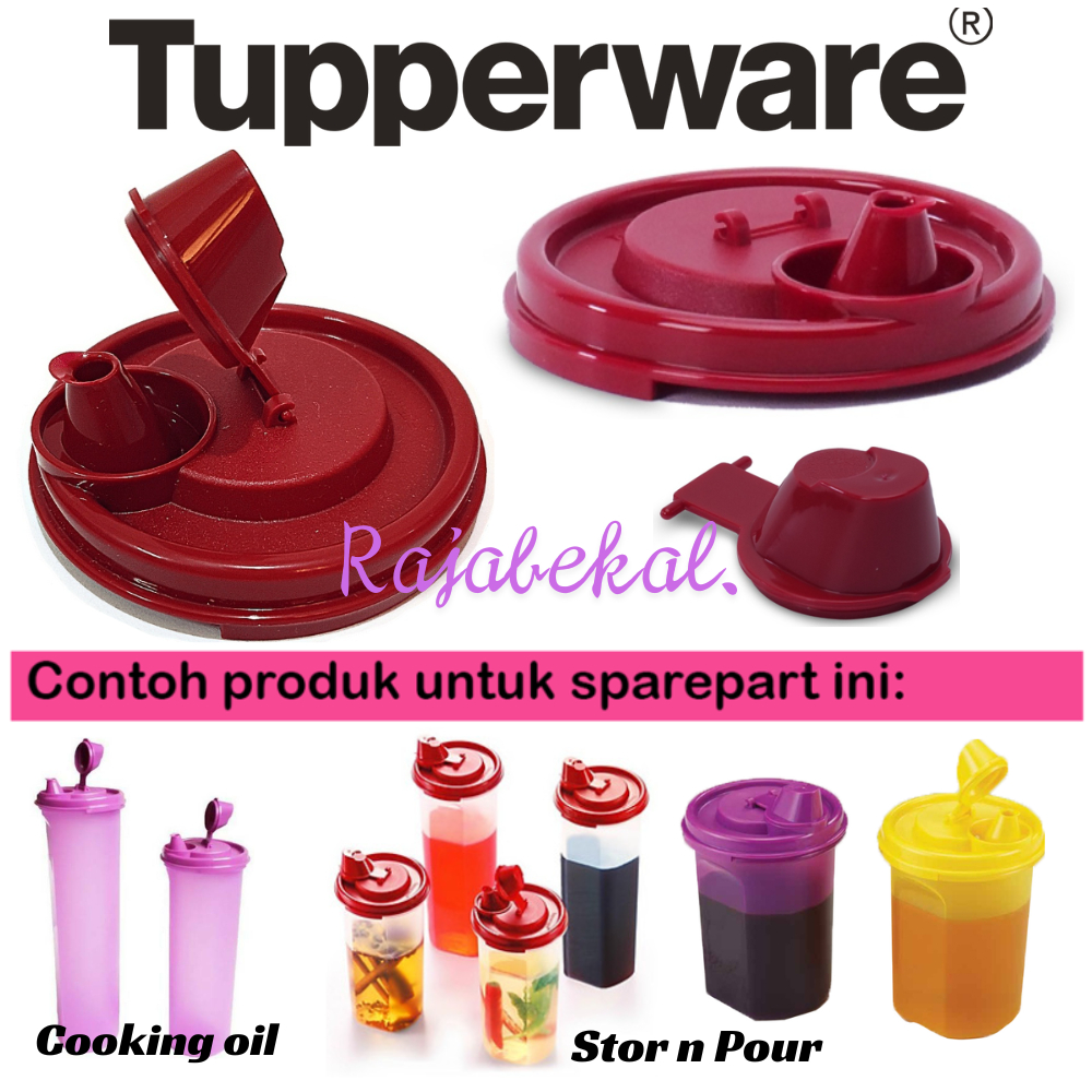 Jual PROMO Tupperware Seal Cooking Oil Cap Cooking Oil MODEL LAMA bulat ...