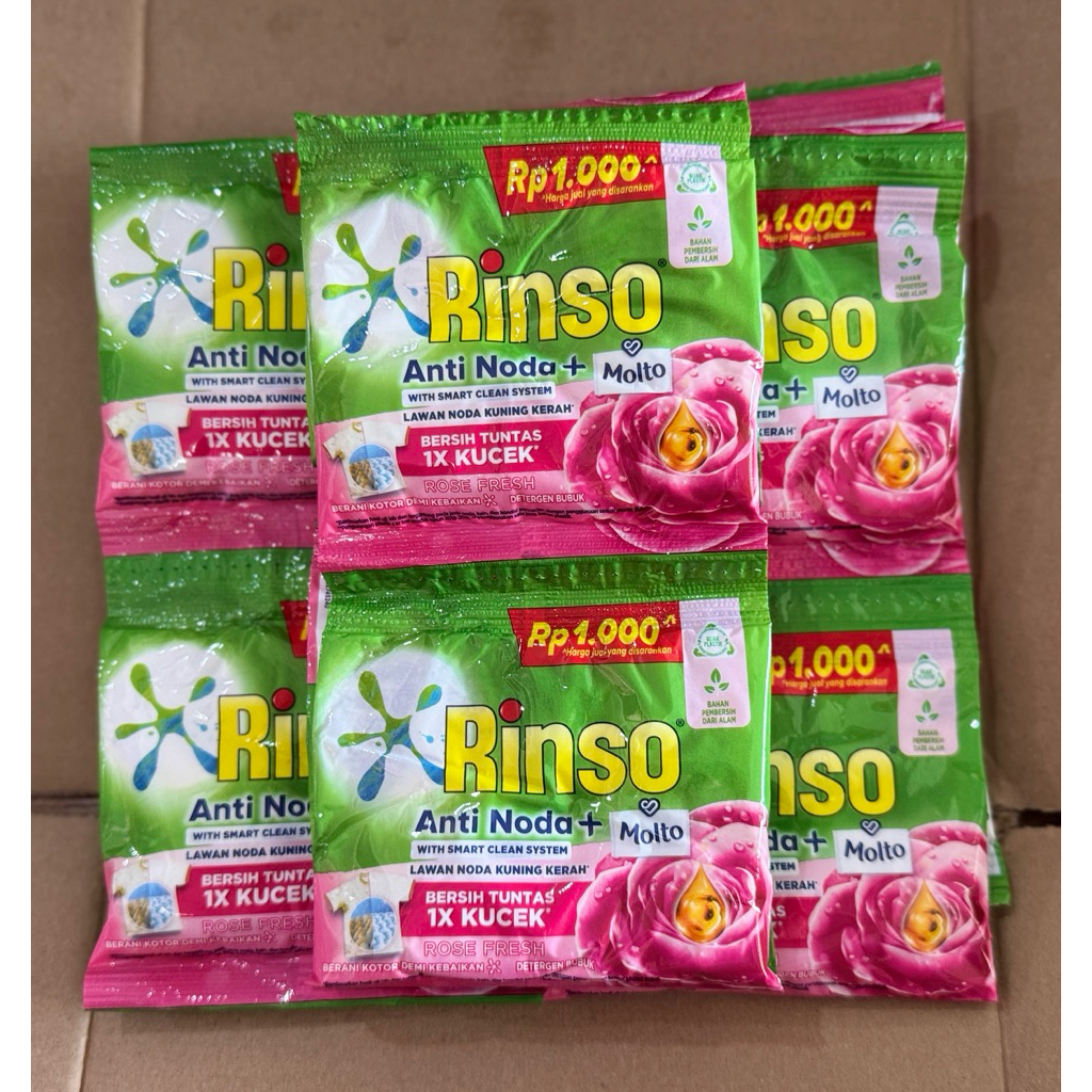 Jual Rinso Detergent Bubuk 1Renceng isi 6Sachet | Shopee Indonesia