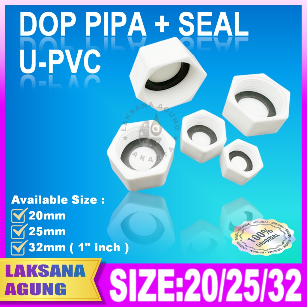 Jual Dop pvc drat dalam 1/2 inch - 3/4" - 1" inch | tutup pipa paralon ...