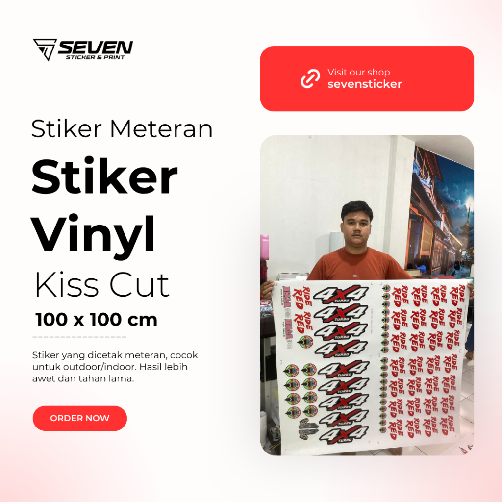 Jual Sticker Vinyl Custom Print + Laminasi + Cutting | Shopee Indonesia