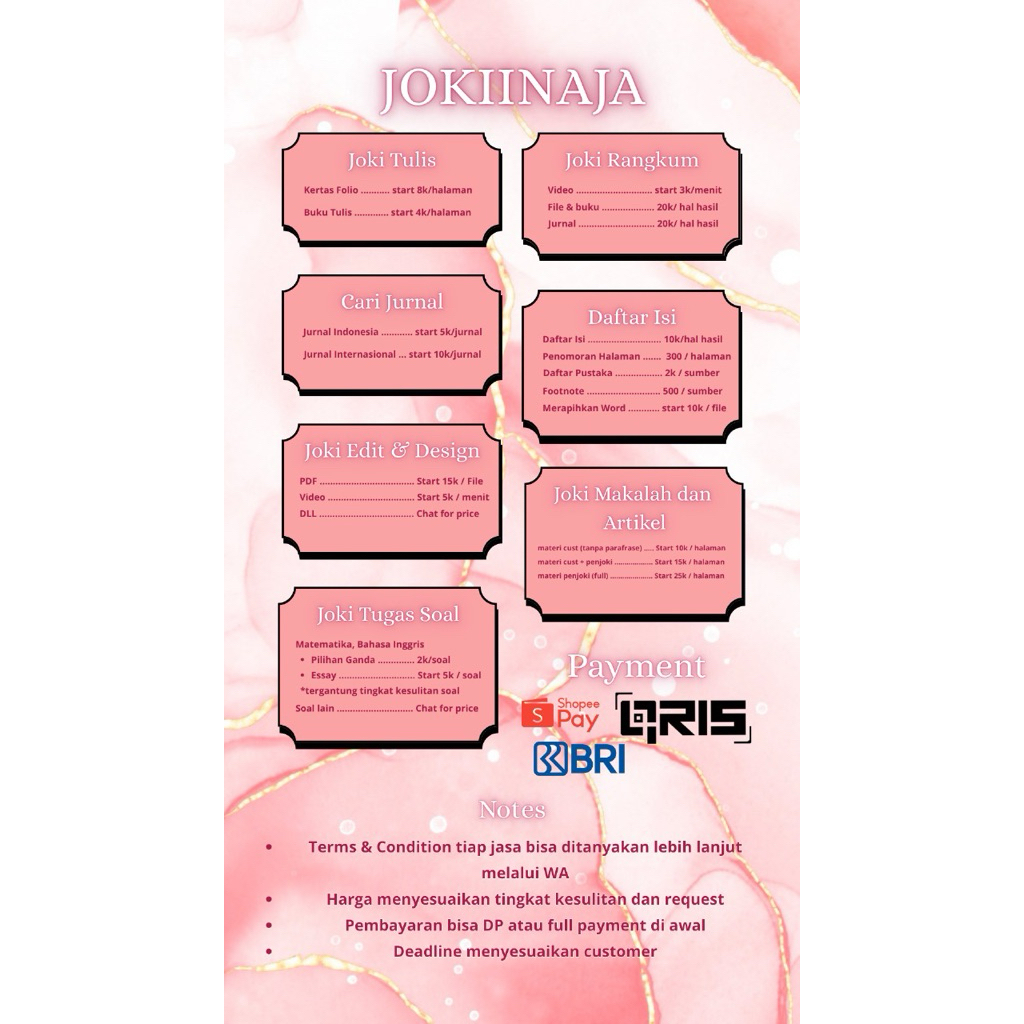 Jual JASA EDIT & DESIGN PDF, VIDEO, DAN LAIN-LAIN || 1000% TRUSTED ...