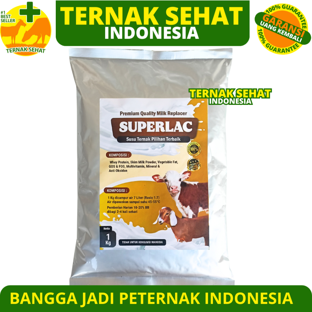 Jual SUPERLAC 1 KG - Susu Hewan Ternak Tambahan untuk Anak Kambing ...