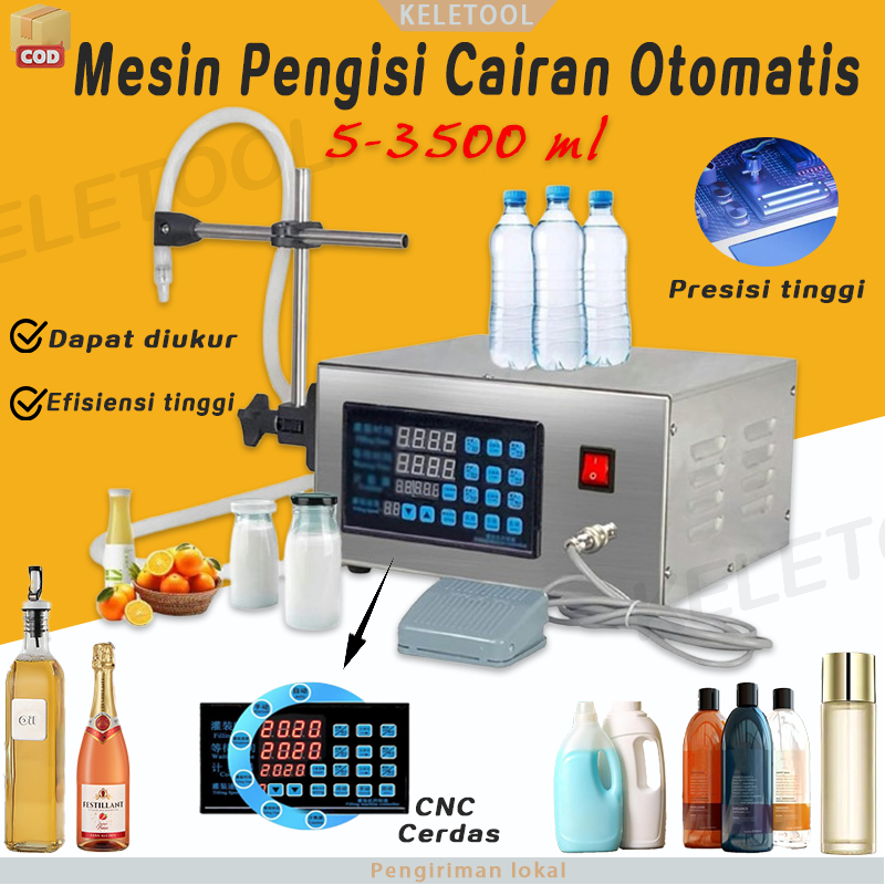 Jual GFK-280 5-3500ML 1 Nozzle Mesin Isi Cairan Otomatis Flling Liquid Alat Mesin pengisi cairan ...