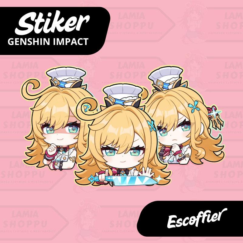 Jual Stiker Escoffier Genshin Impact | Sticker Escoffier GI | Stiker ...