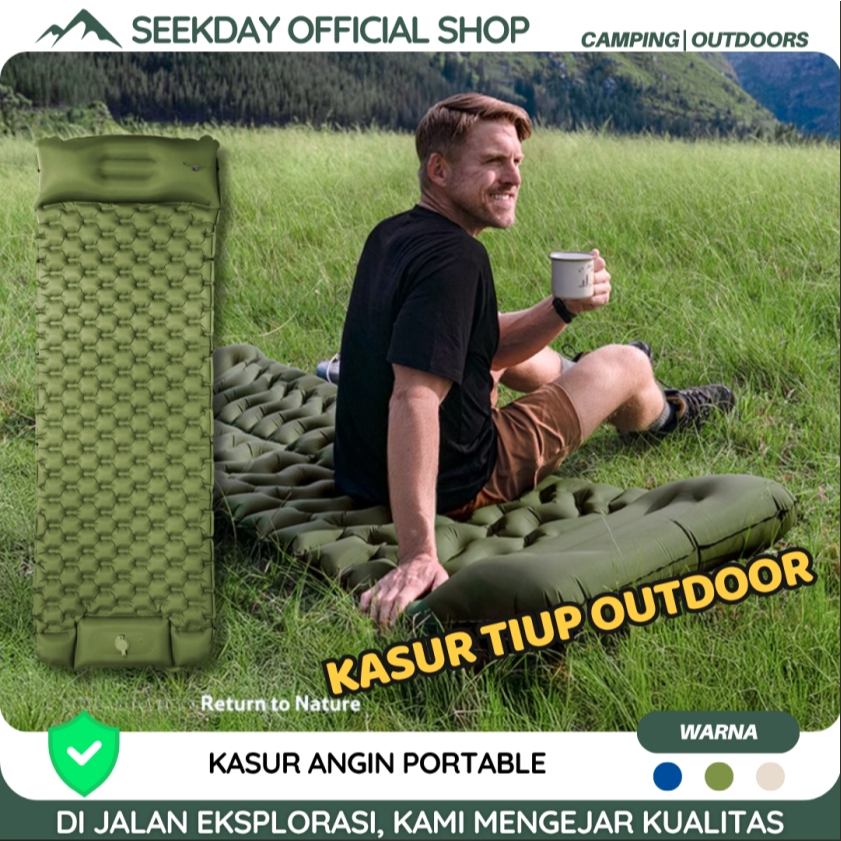 Jual SEEKDAY Matras Angin Outdoor - Kasur Camping Mengental 5CM Tahan ...