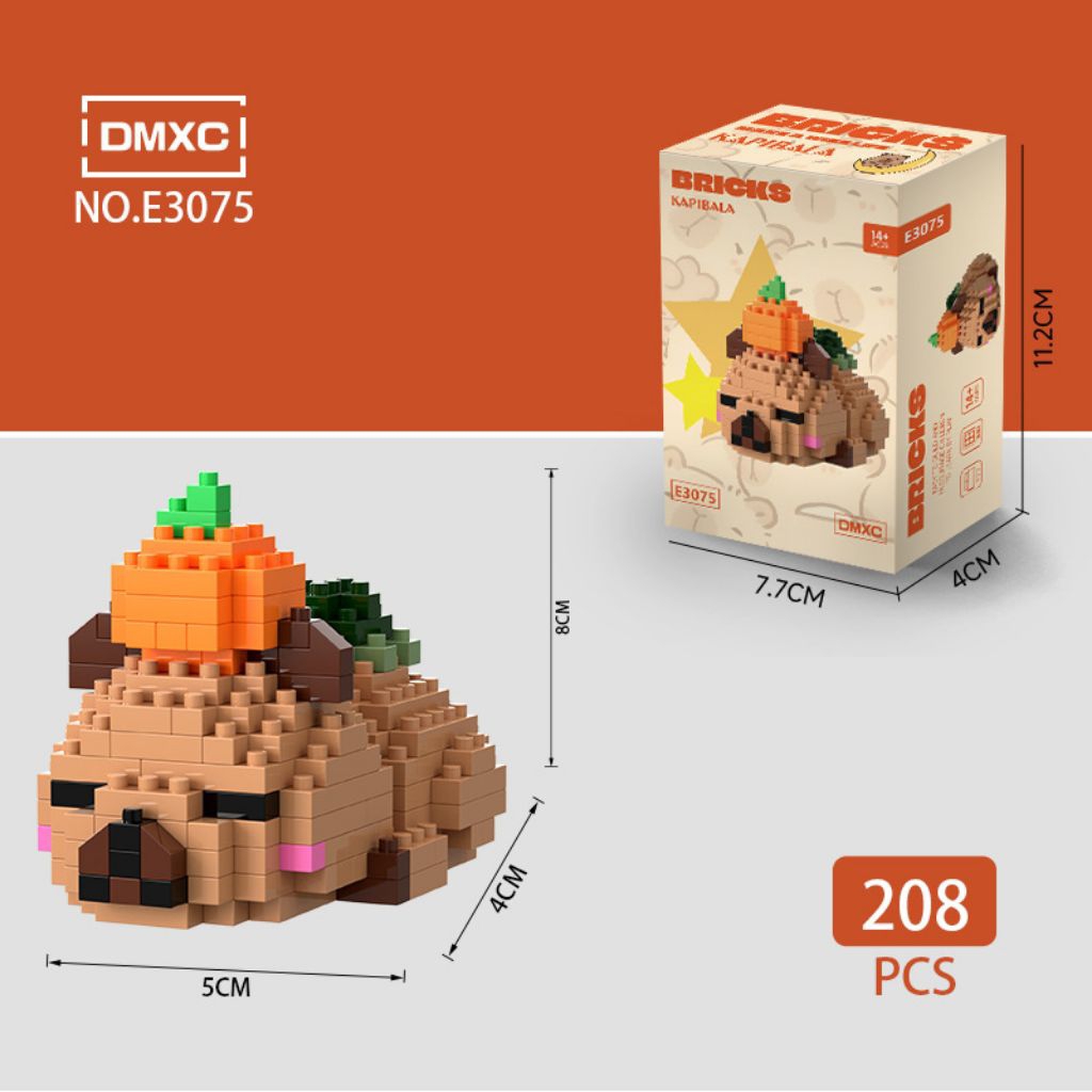 Jual Mainan Nano Blocks Bricks Capybara Mini Block – (DIY Rakitan Lucu ...