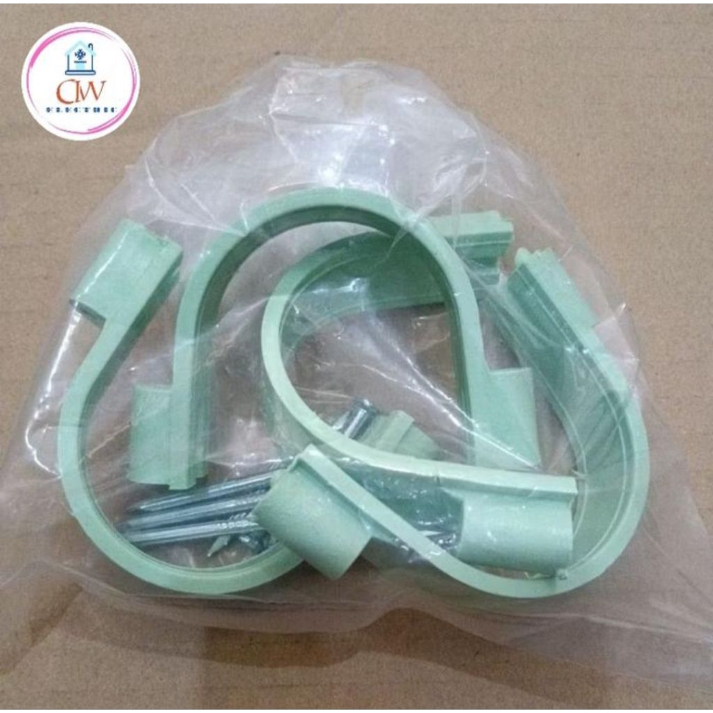 Jual klem pipa AC 1,5 inch+paku beton harga/bungkus | Shopee Indonesia