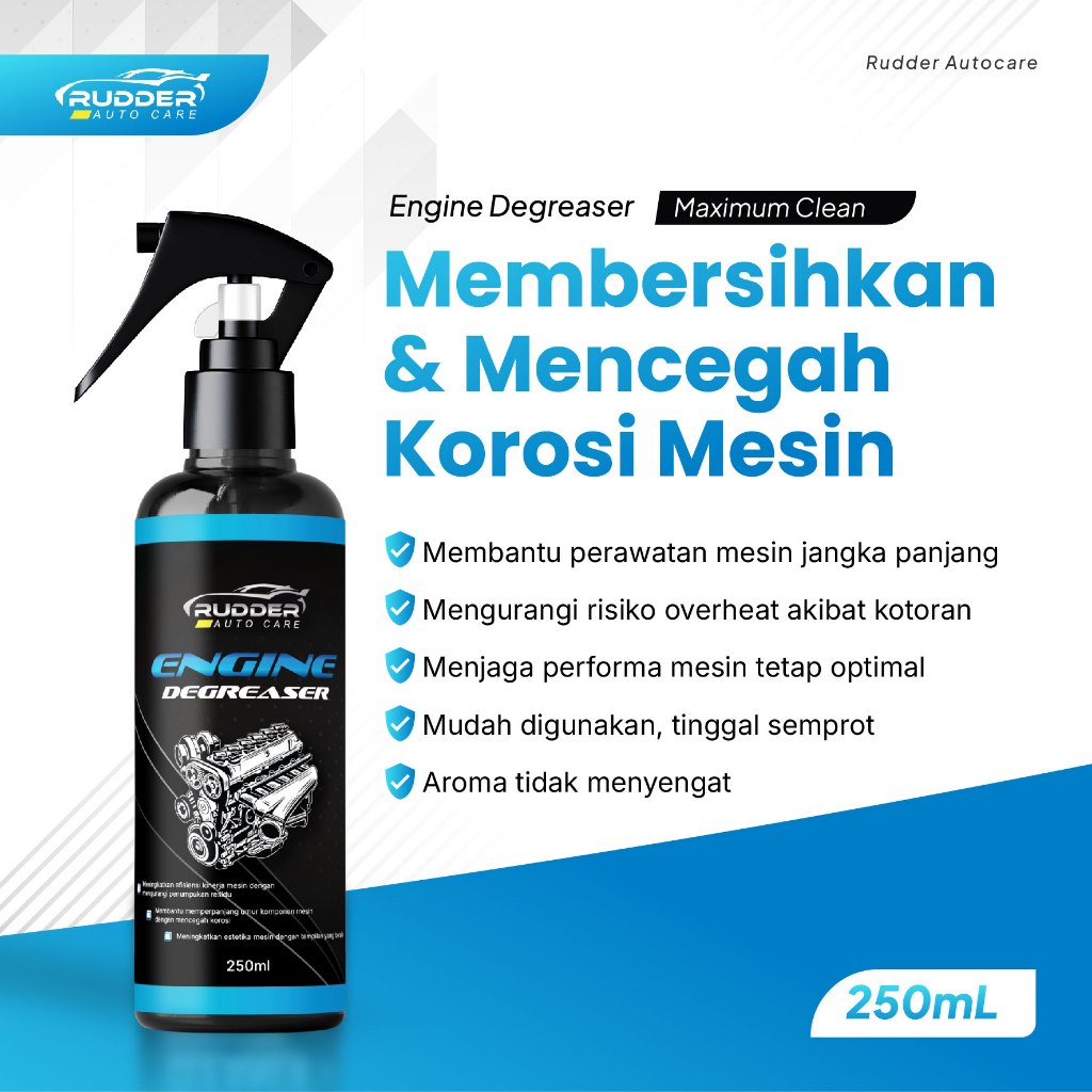 Jual Rudder Engine Degreaser Oli Detailing Cairan Pembersih Blok Mesin Cleaner Kerak Mobil Karat ...