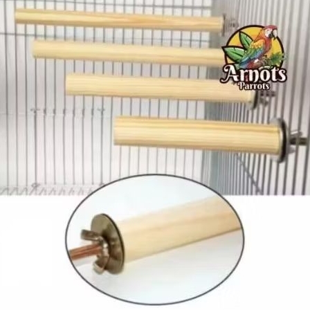Jual TANGKRINGAN TENGGERAN KAYU JEPIT MUR BAUT SANGKAR KANDANG PARROT ...