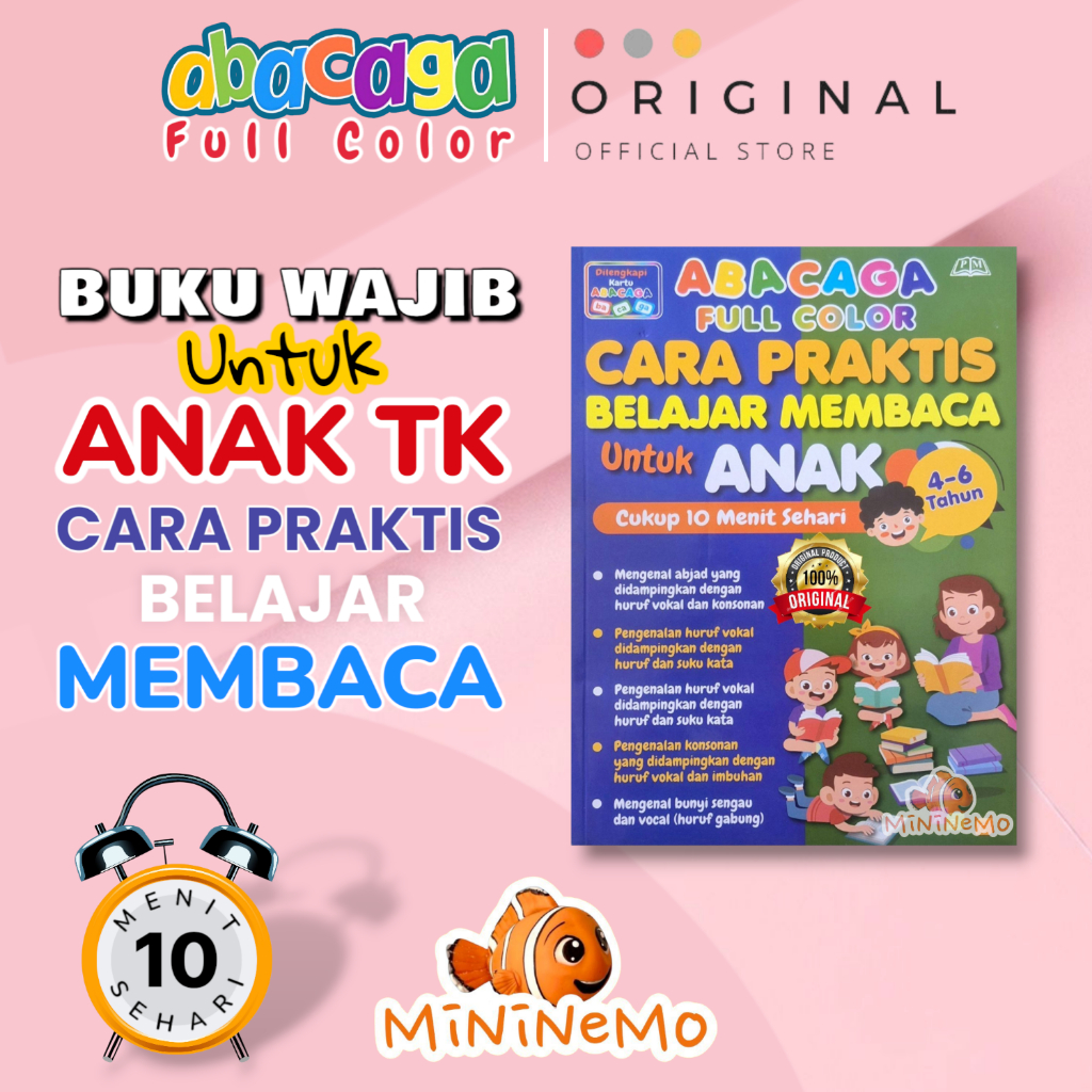 Jual BUKU CARA PRAKTIS BELAJAR BACA UNTUK ANAK FULL COLOR ORIGINAL ...