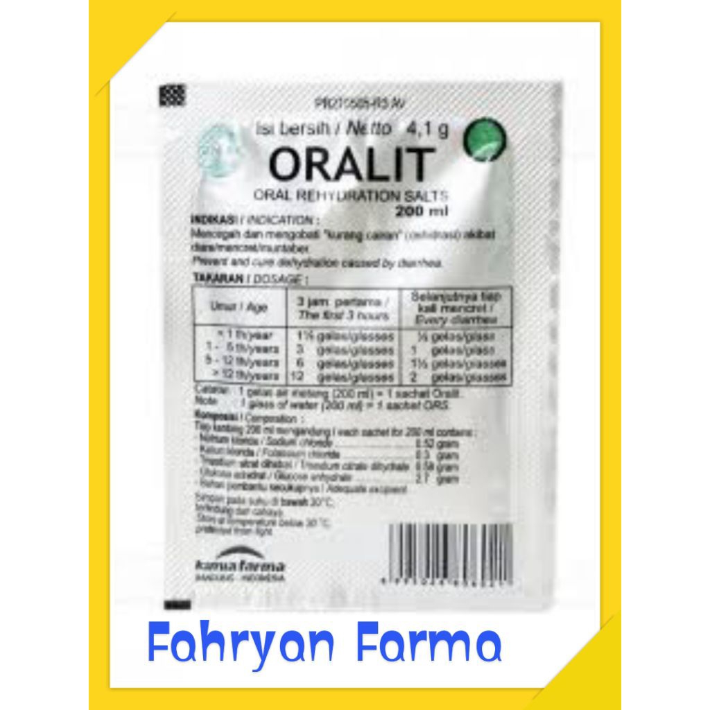 Jual Oralit/sachet, untuk diare | Shopee Indonesia