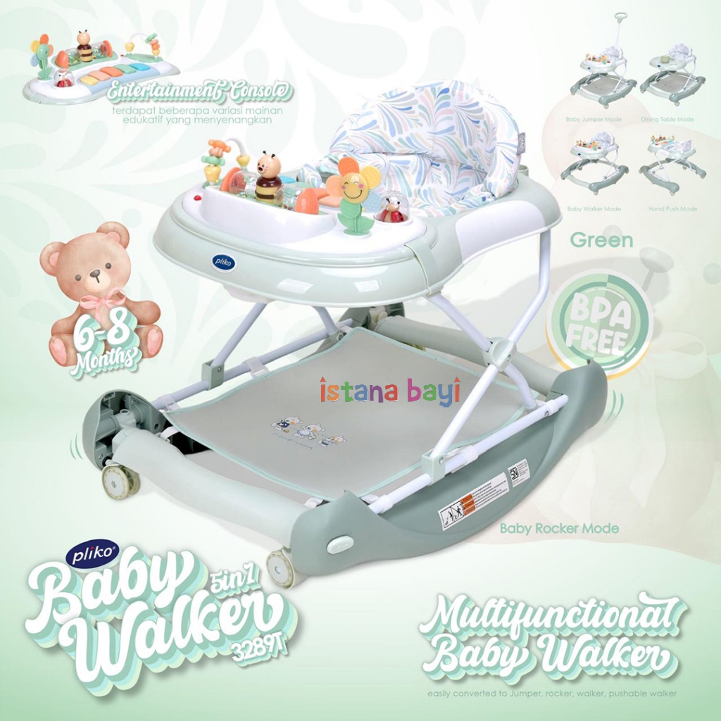 Jual Pliko Baby Walker Ayun - Dorongan Bayi / Kereta Bayi | Shopee ...