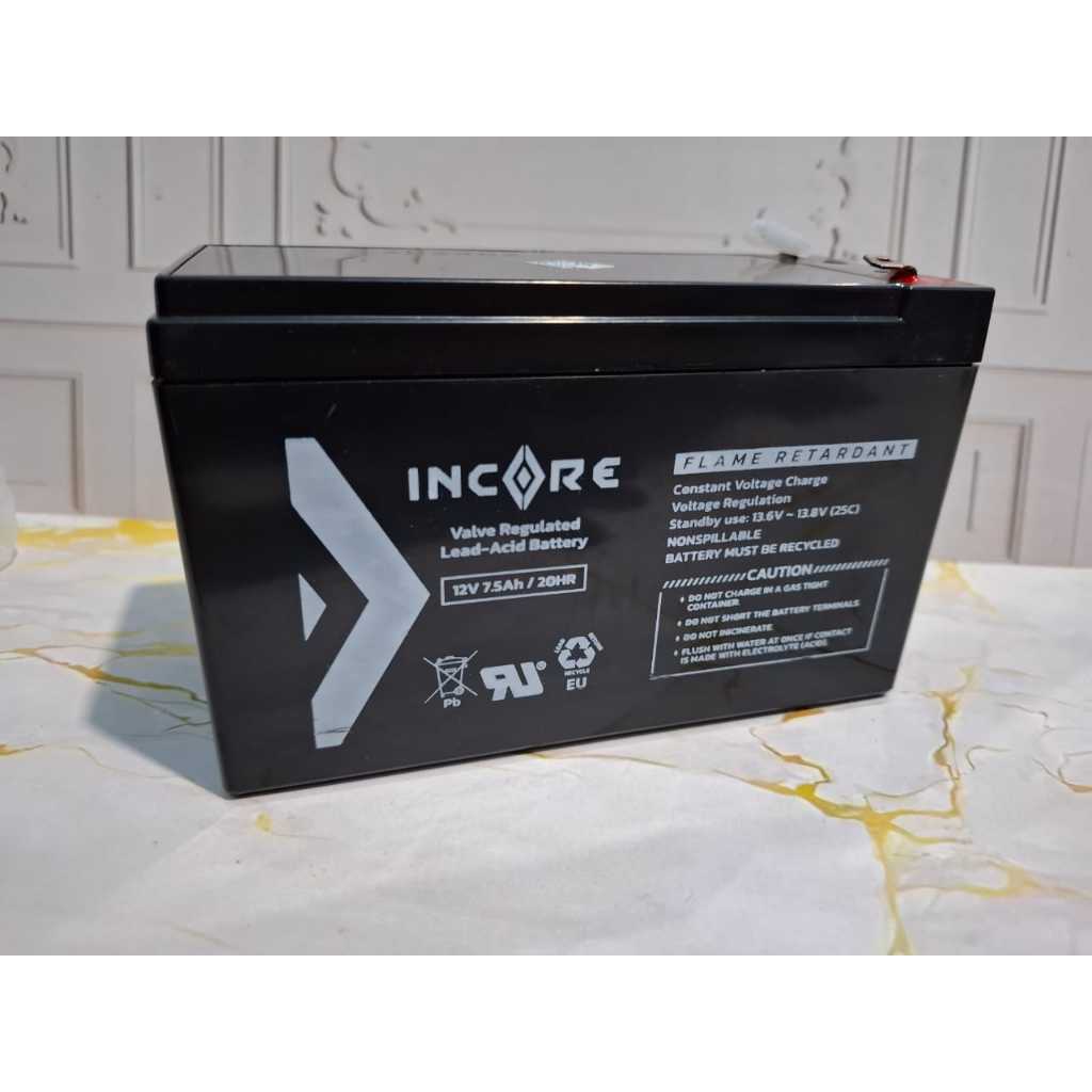 Jual Baterai UPS INCORE Aki IP1272 12 Volt 12V 7.2Ah Original INCORE ...