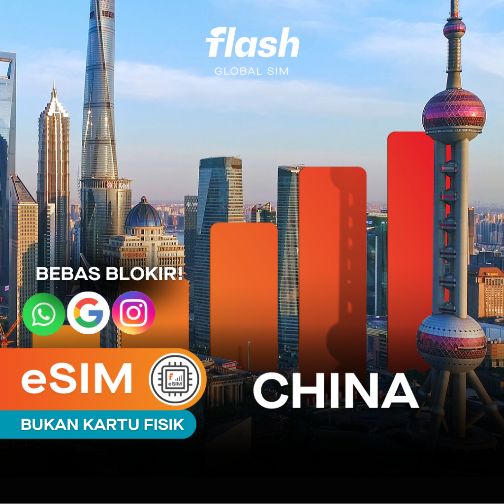 Jual eSIM China Big Quota Flash Global SIM (eSIM Cina eSIM Chongqing, eSIM Beijing, Shanghai ...