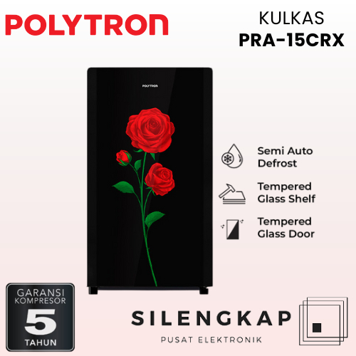 Jual POLYTRON Kulkas 1 Pintu Belleza Varia 150 Liter PRA 15CRX - PRA 15 ...