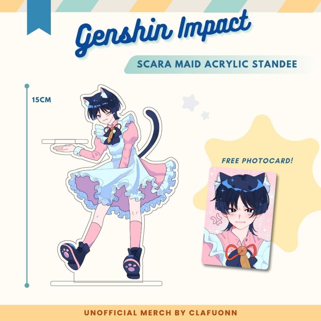 Jual Genshin Acrylic Standee Scara Maid | Shopee Indonesia