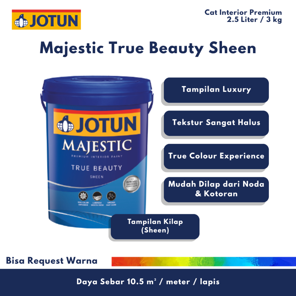 Jual Cat Jotun Majestic True Beauty Sheen - Cat Interior LUXURY ...