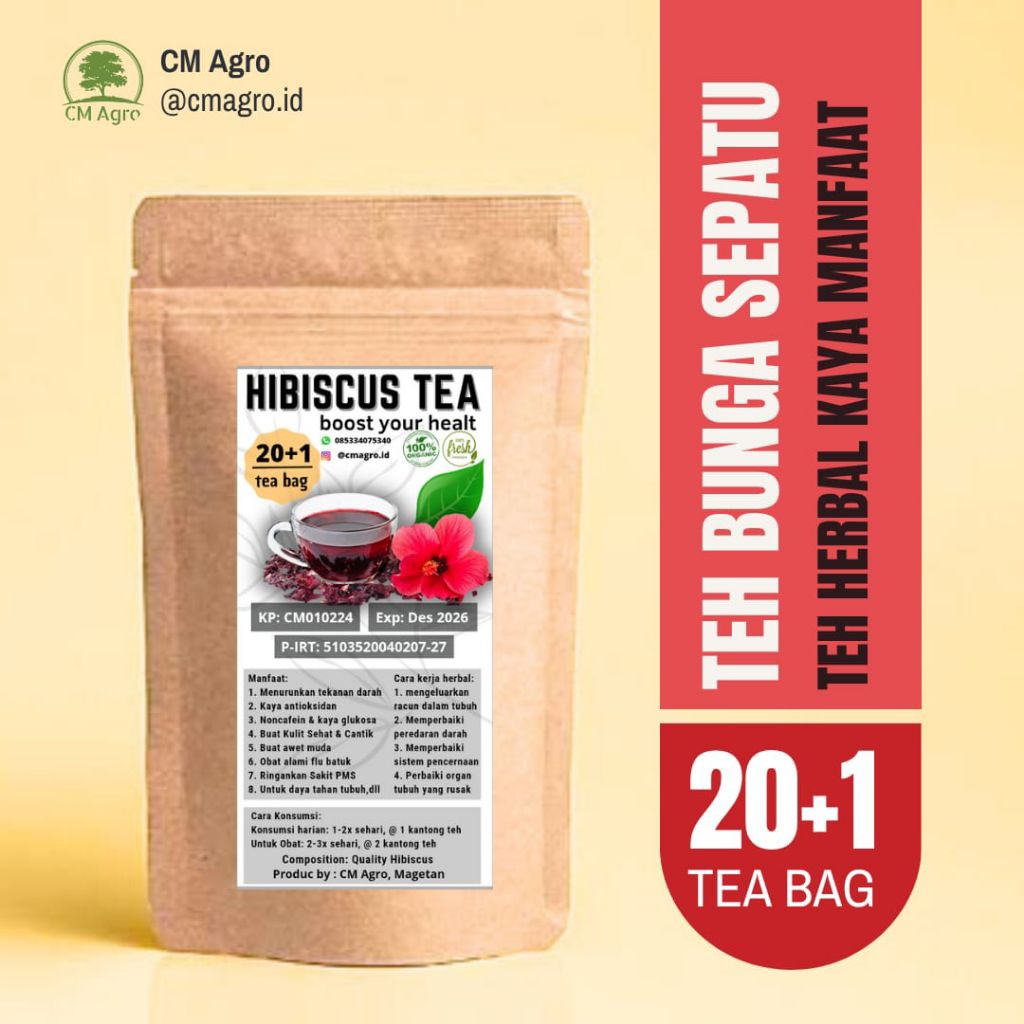 Jual Hibiscus Tea (Teh bunga sepatu) Teh Kesehatan kulit, hipertensi ...