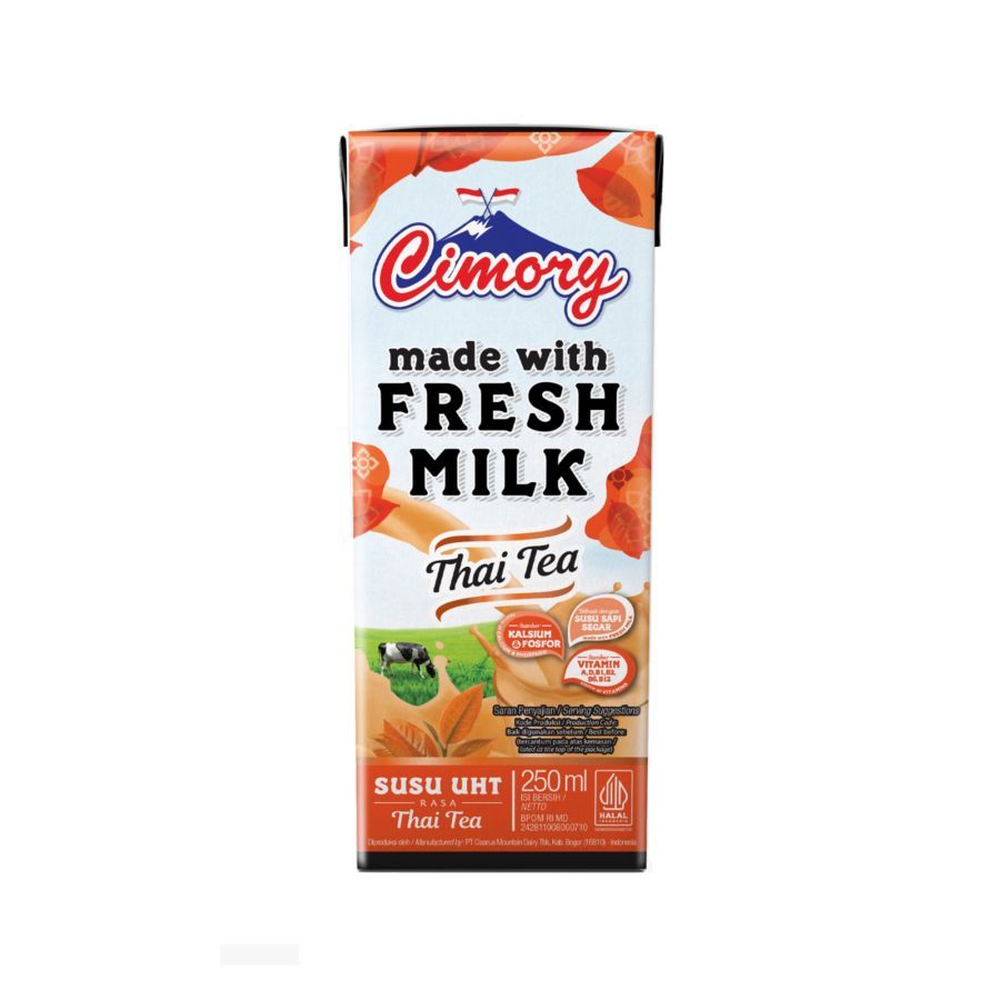 Jual Cimory Fresh Milk Rasa Thai Tea / Milk tea Susu UHT 250ml | Shopee Indonesia