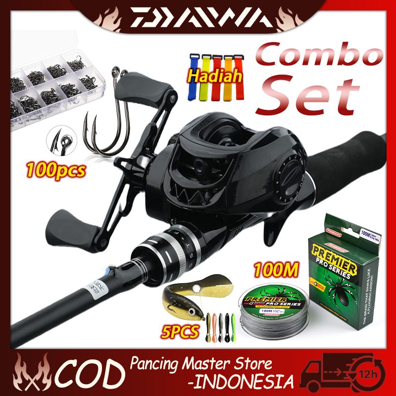 Jual DAIWA Joran Pancing Set 1.8M 2 Bagian Casting Fishing Rod dan 7.2 ...