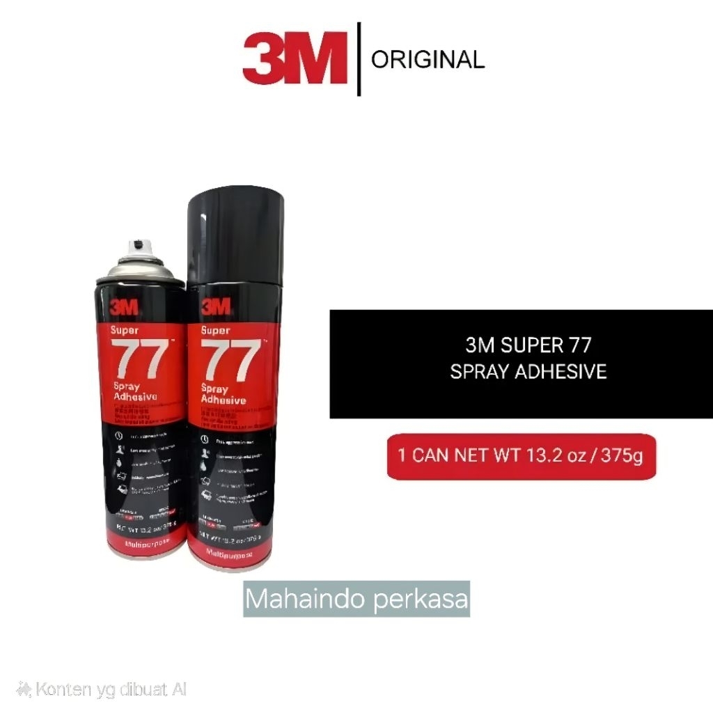 Jual 3M Super 77 Spray Adhesive - Lem Kertas Semprot | Shopee Indonesia